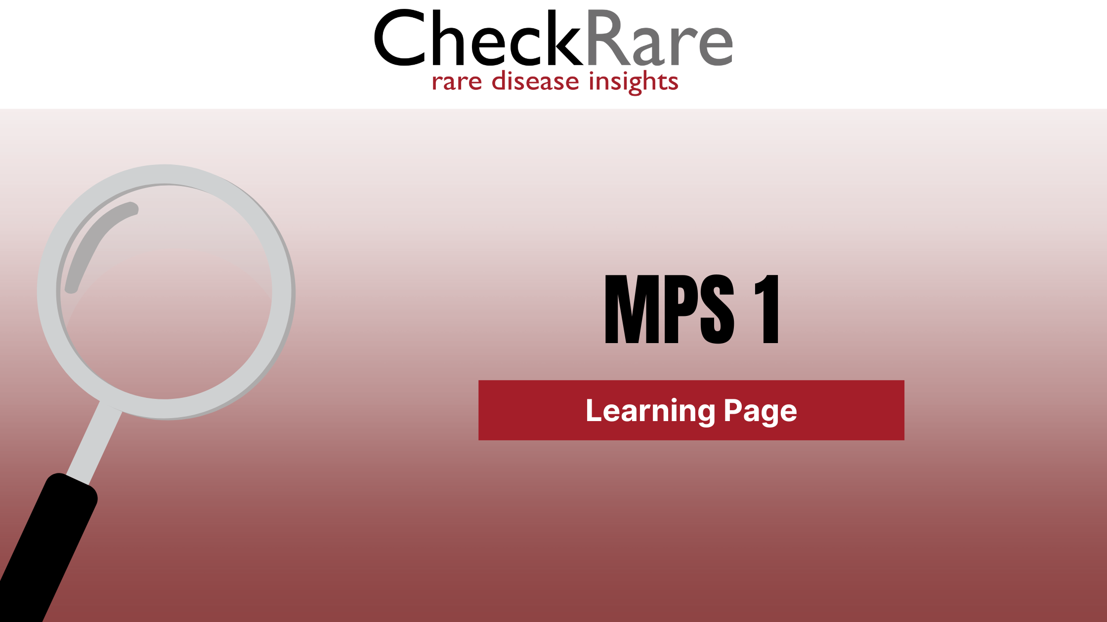 Mucopolysaccharidosis Type 1 (MPS 1) | CheckRare